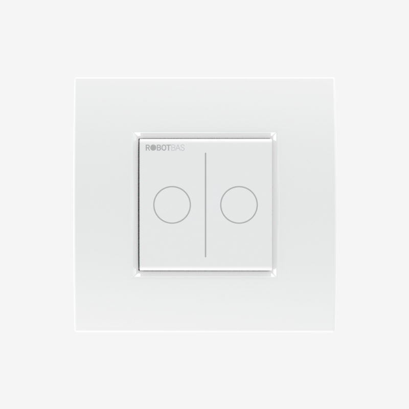 Pulsador táctil blanco de 4 funciones | Serie R7000 | ROBOTBAS